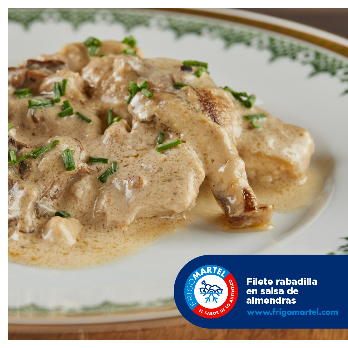 Filetes de Rabadilla en salsa con almendras » Frigo Martel