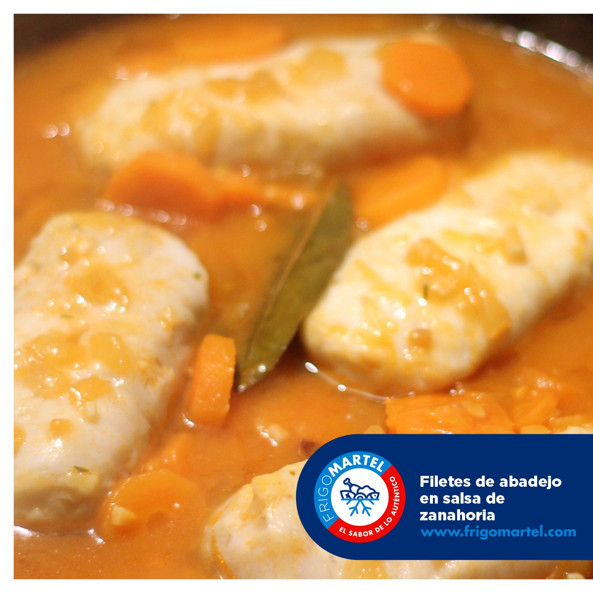 Filetes de abadejo en salsa de zanahoria » Frigo Martel