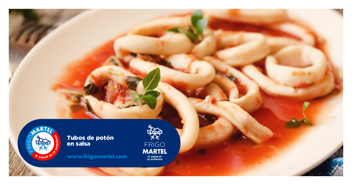 Tubos de potón en salsa » Frigo Martel